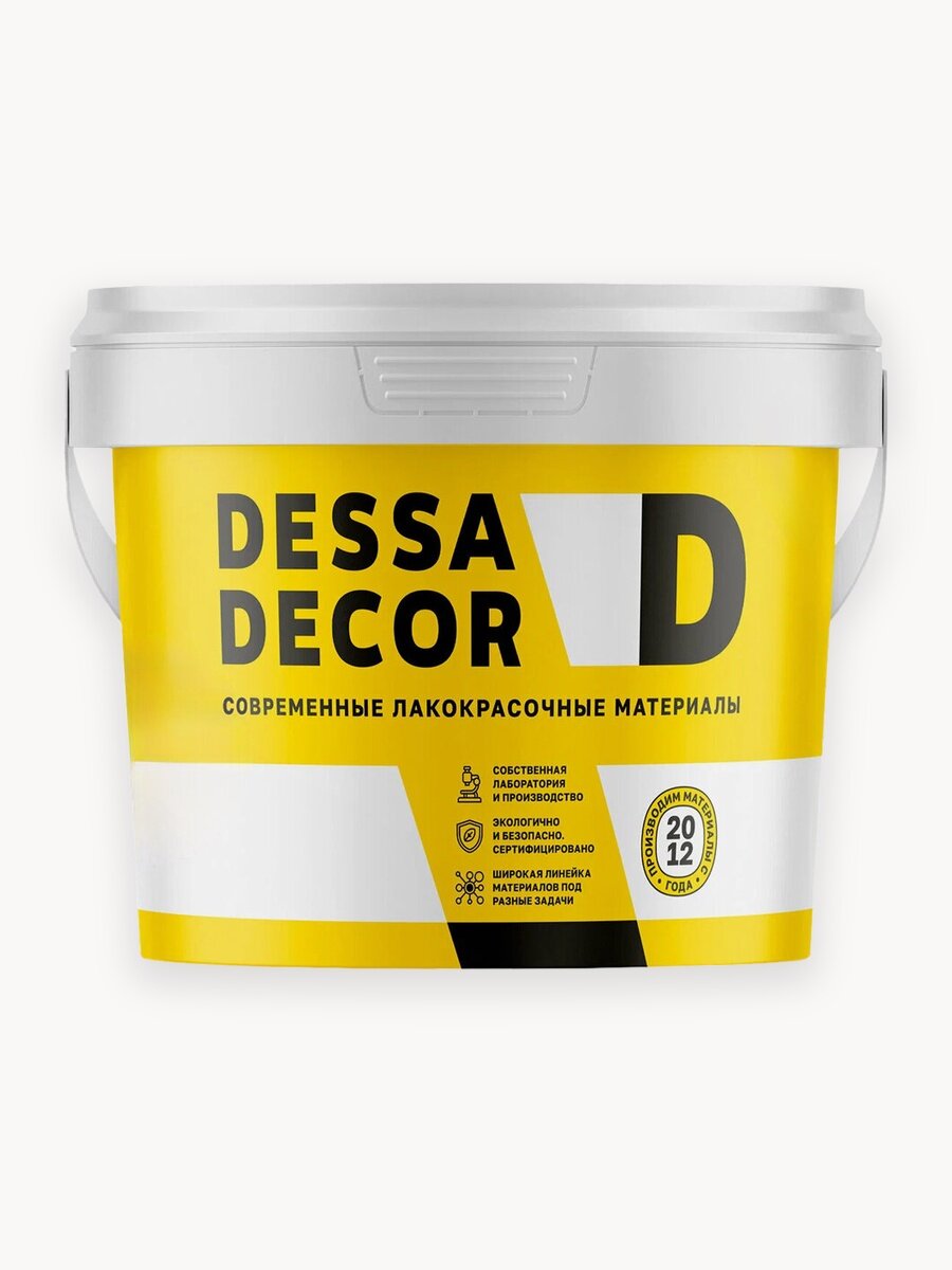 Декоративная краска мокрый Шелк DESSA DECOR 5 кг, цвет перламутровый