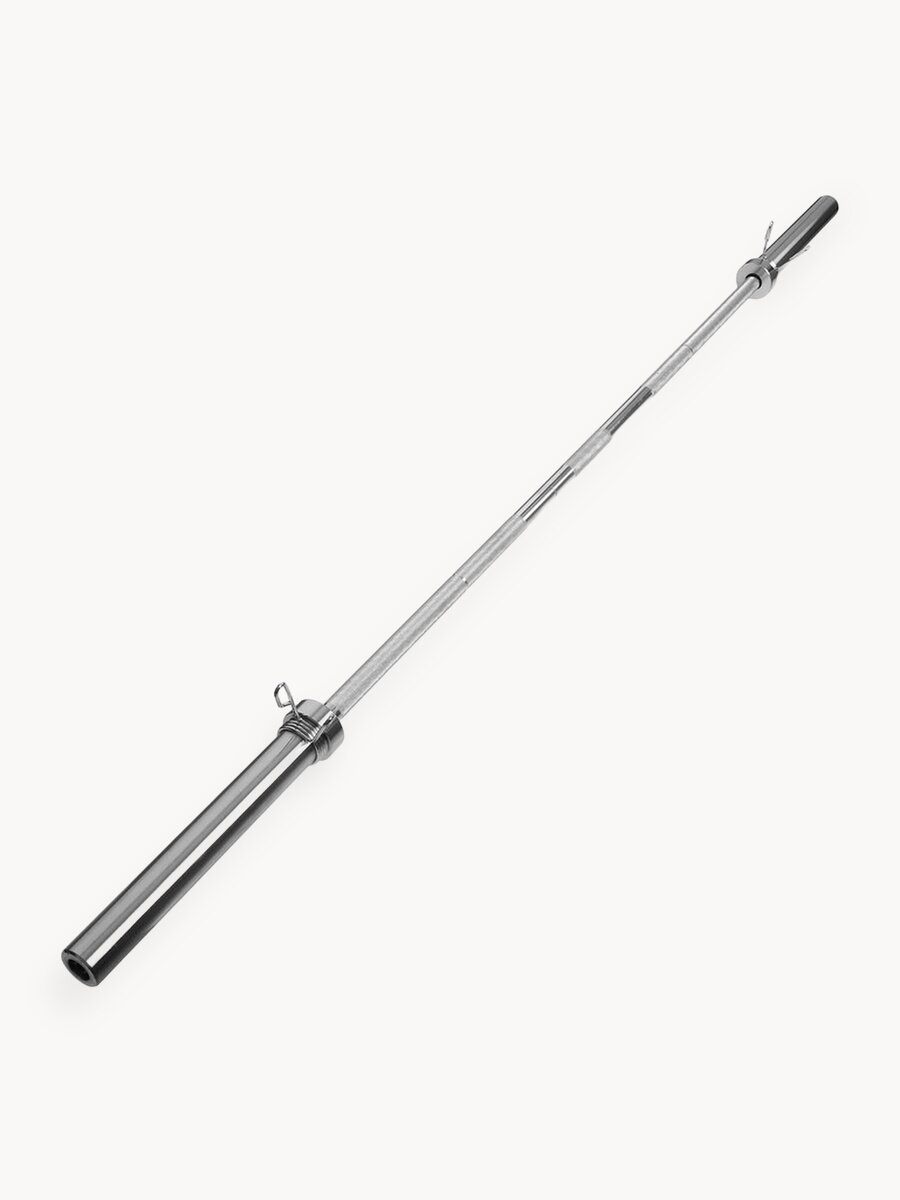 Гриф олимпийский тренировочный с замками, вес 15 кг, 220 см, d=50 мм, до 300 кг