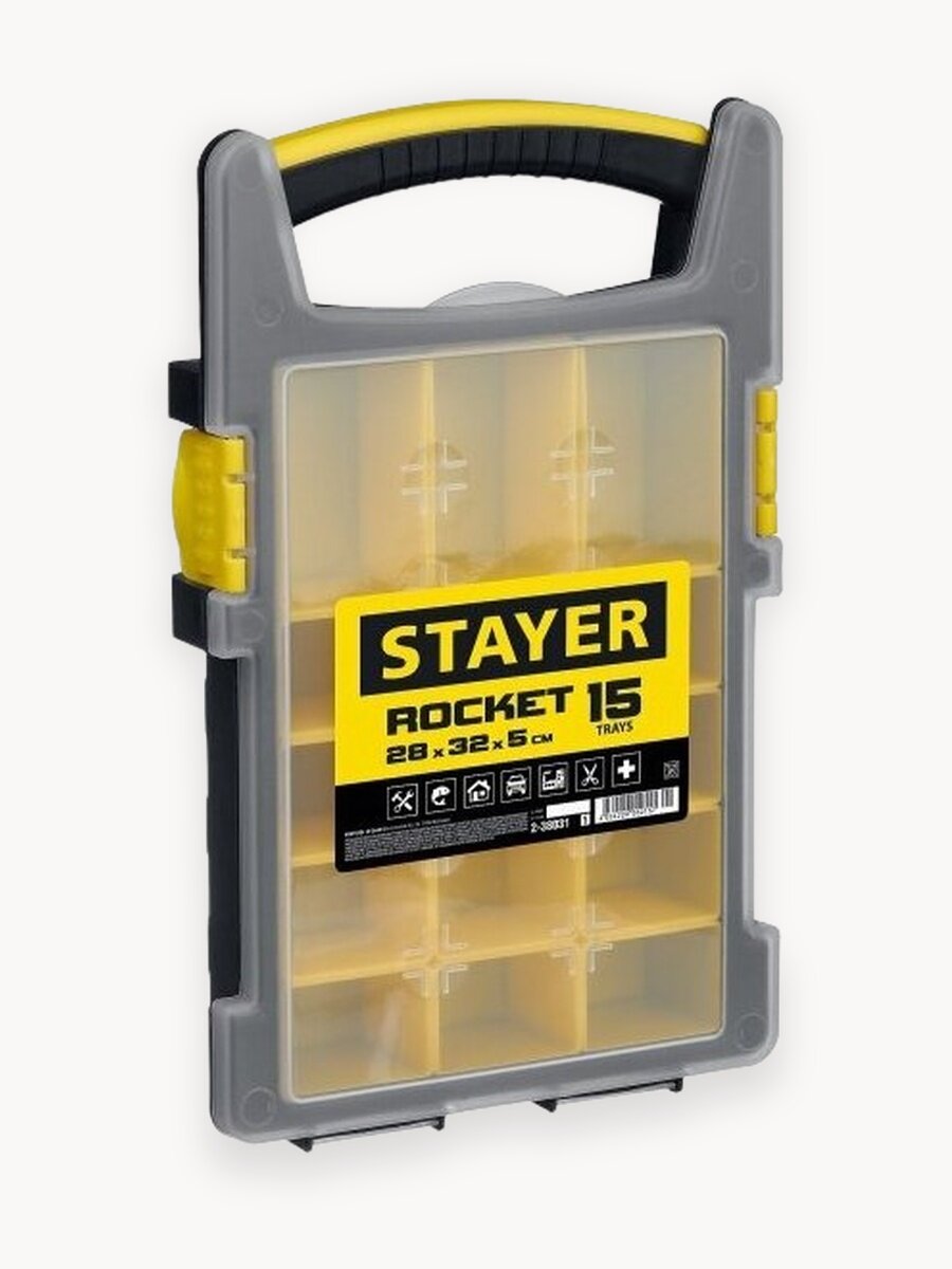 Органайзер Stayer ROCKET-15 пластиковый,