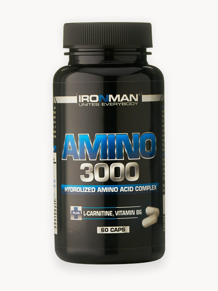 Аминокислотный комплекс IRONMAN "Amino 3000", в капсулах, 60 штук