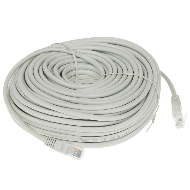 Cablexpert PP12-30M Patch Cord UTP кат.5e, 30м, серый — фото 1