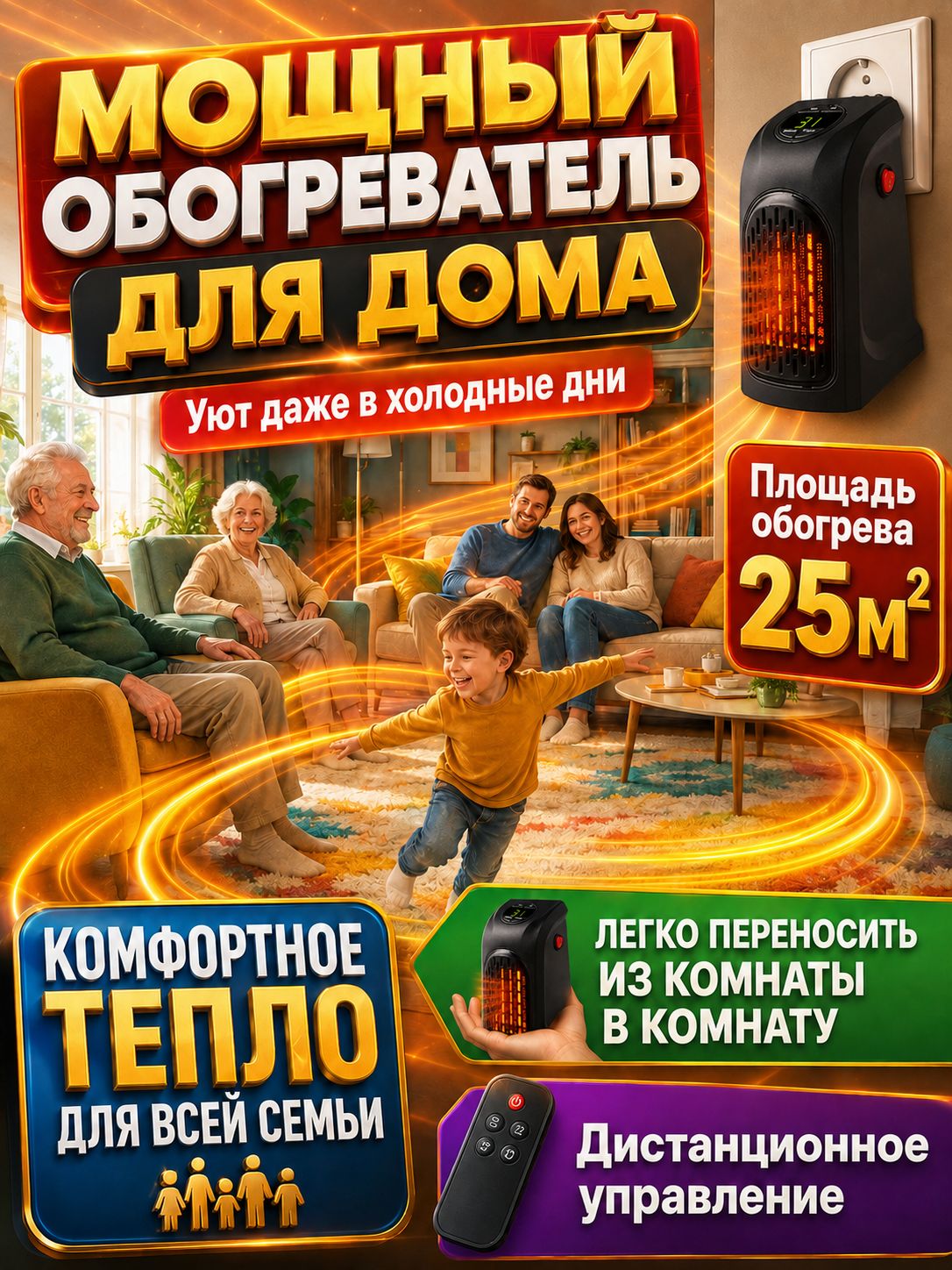 Настольный обогреватель для дома, домашний тепловентилятор, напольный радиатор