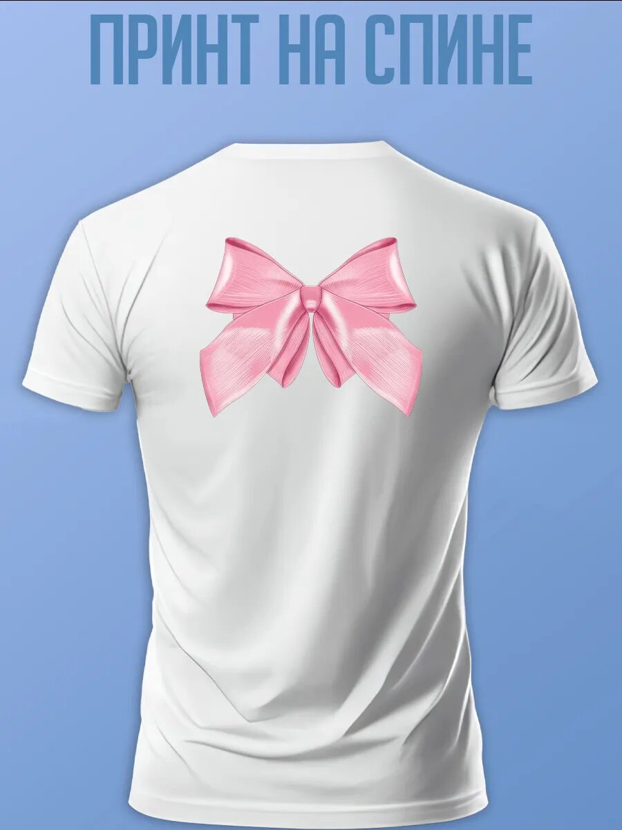 Футболка с бантом сзади