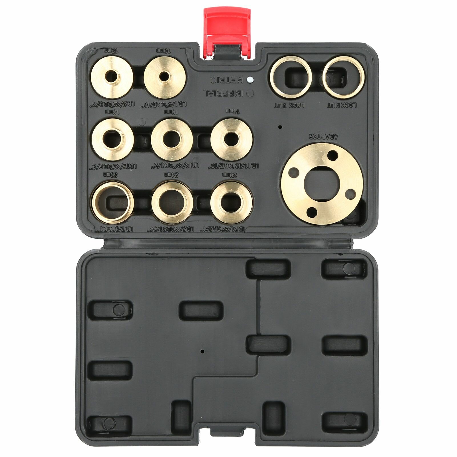 11 шт./компл. комплект направляющих для фрезерного станка с латунным шаблоном и адаптером для контргайки, аксессуары для фрезерного станка