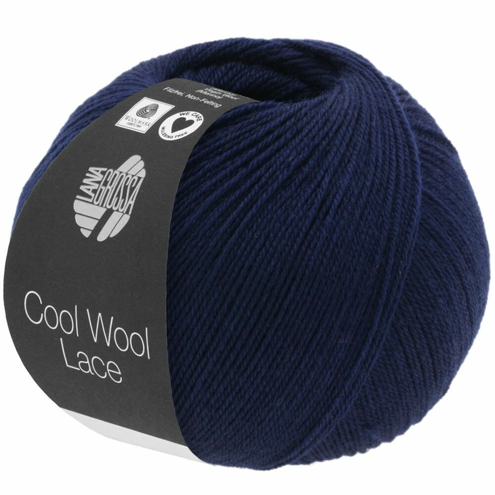 Пряжа для вязания Lana Grossa Cool Wool Lace (23 Nachtblau) 1 моток