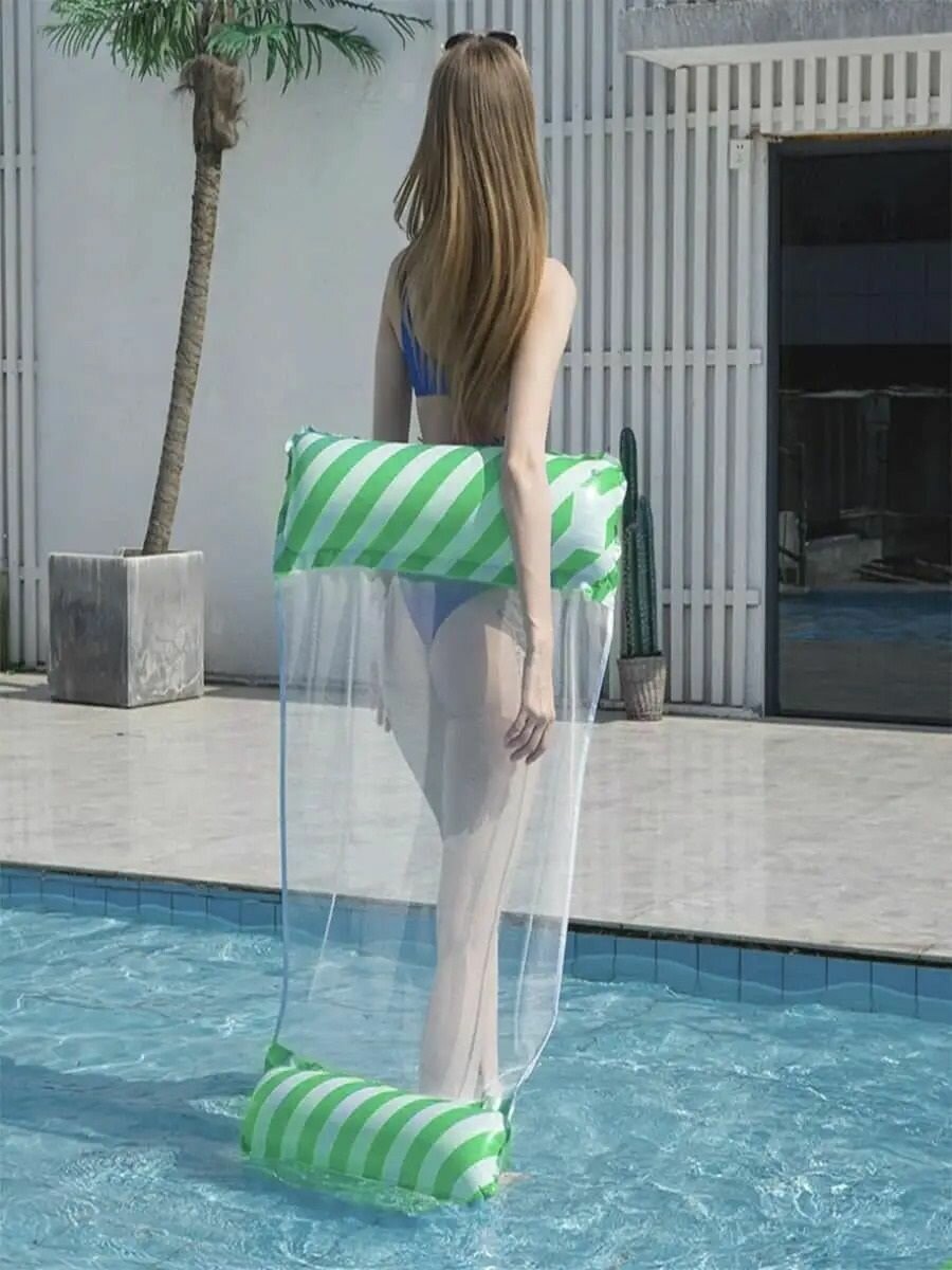 Надувной матрас, 120x70 см, для плавания или бассейна, ручной насос