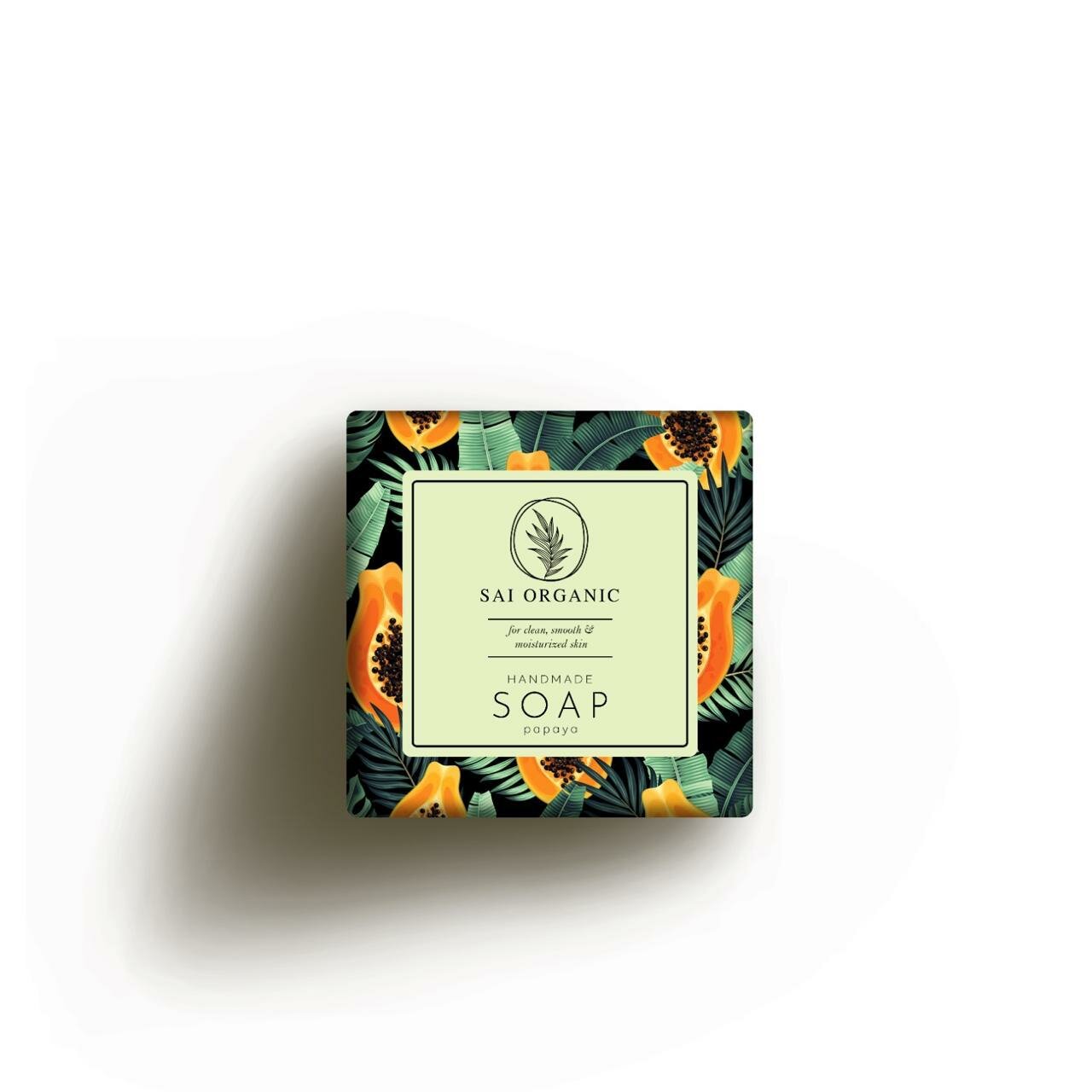 PAPAYA Handmade Soap, Sai Organic (папайя мыло ручной работы, Саи Органик), 90 г.