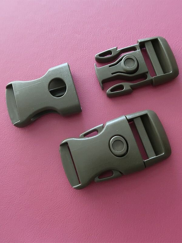 Фастекс с фиксатором на стропу 25 мм, 2M (Due Emme), Италия