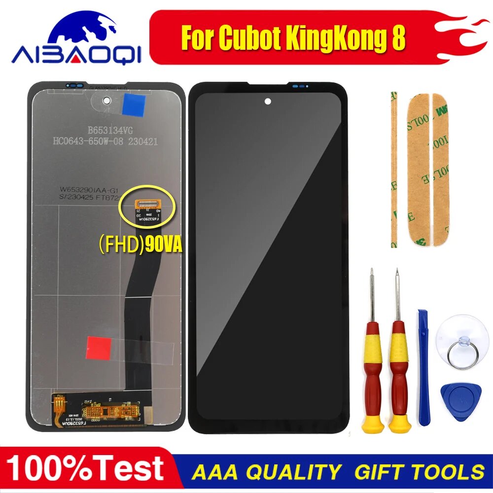 Новый Оригинальный сенсорный ЖК-экран для Cubot King Kong 8 дисплей запасные части + бесплатный инструмент для разборки FHD 90VA