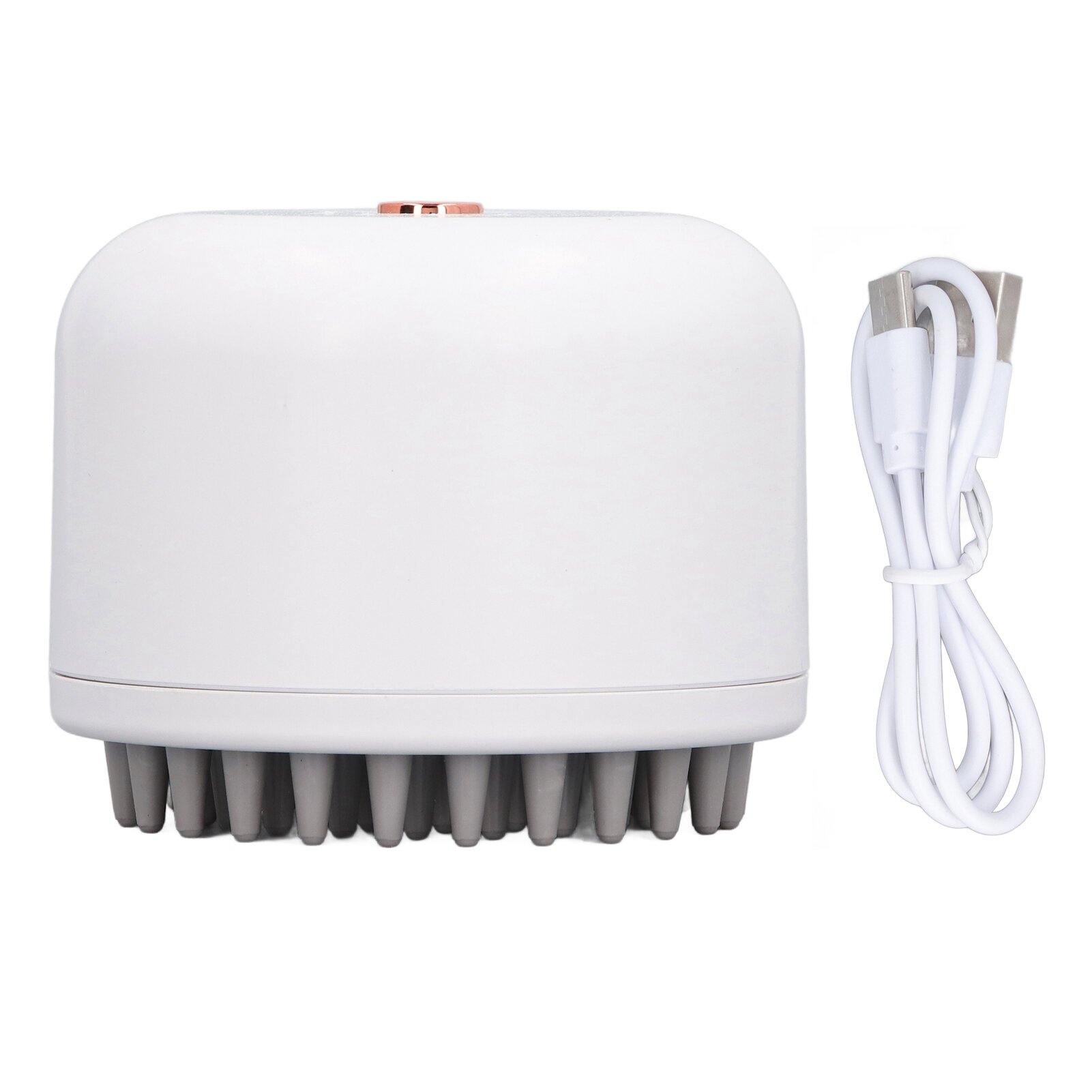 Электрическая массажная щетка для кошек, массажер для головы и кожи головы домашних животных, улучшает кровообращение, портативная щетка для груминга собак, белая.