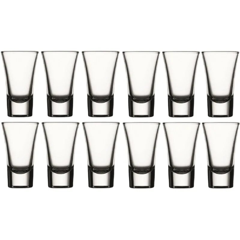 Набор стопок Бостон Шот Б. 60 мл. d=50 мм. h=85 мм.12шт/уп Pasabahce 1783618 11019