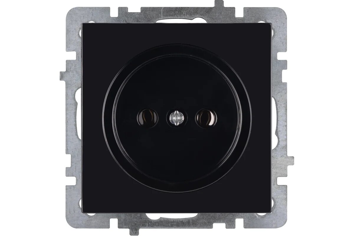 NILSON 1СП черный механизм розетки Touran/Alegra 24220415 для монтажных коробок