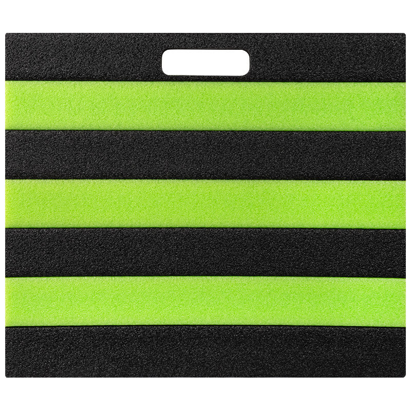 Доска для плавания 70х30х3см, пенополиэтилен, с ручкой, черно-зеленая