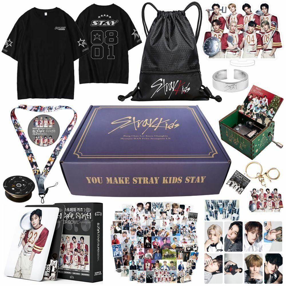 Сувениры и подарки Stray Kids 5 STAR Social Path Super Bowl сюрпризов Подарочный набор, В комплект входит 12 товаров