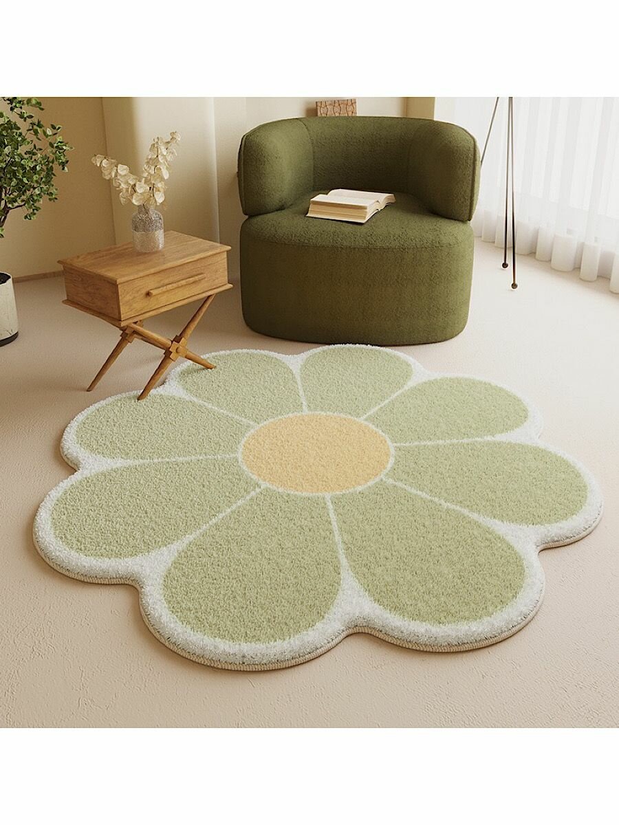 Имитация кашемировой формы ковра для гостиной диван спальня 140x140cm