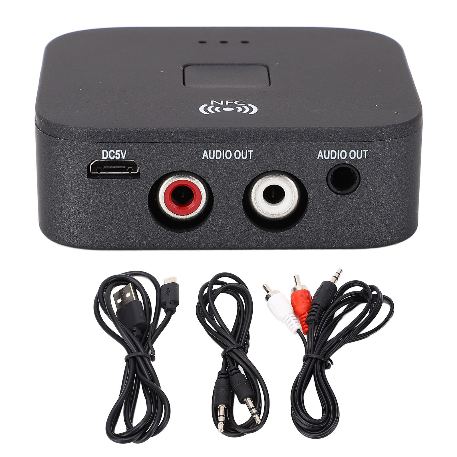 B11 RCA Bluetooth 5.0 приемник 3,5 мм Aux беспроводной музыкальный адаптер с функцией NFC для системы потоковой передачи компьютера Car TV
