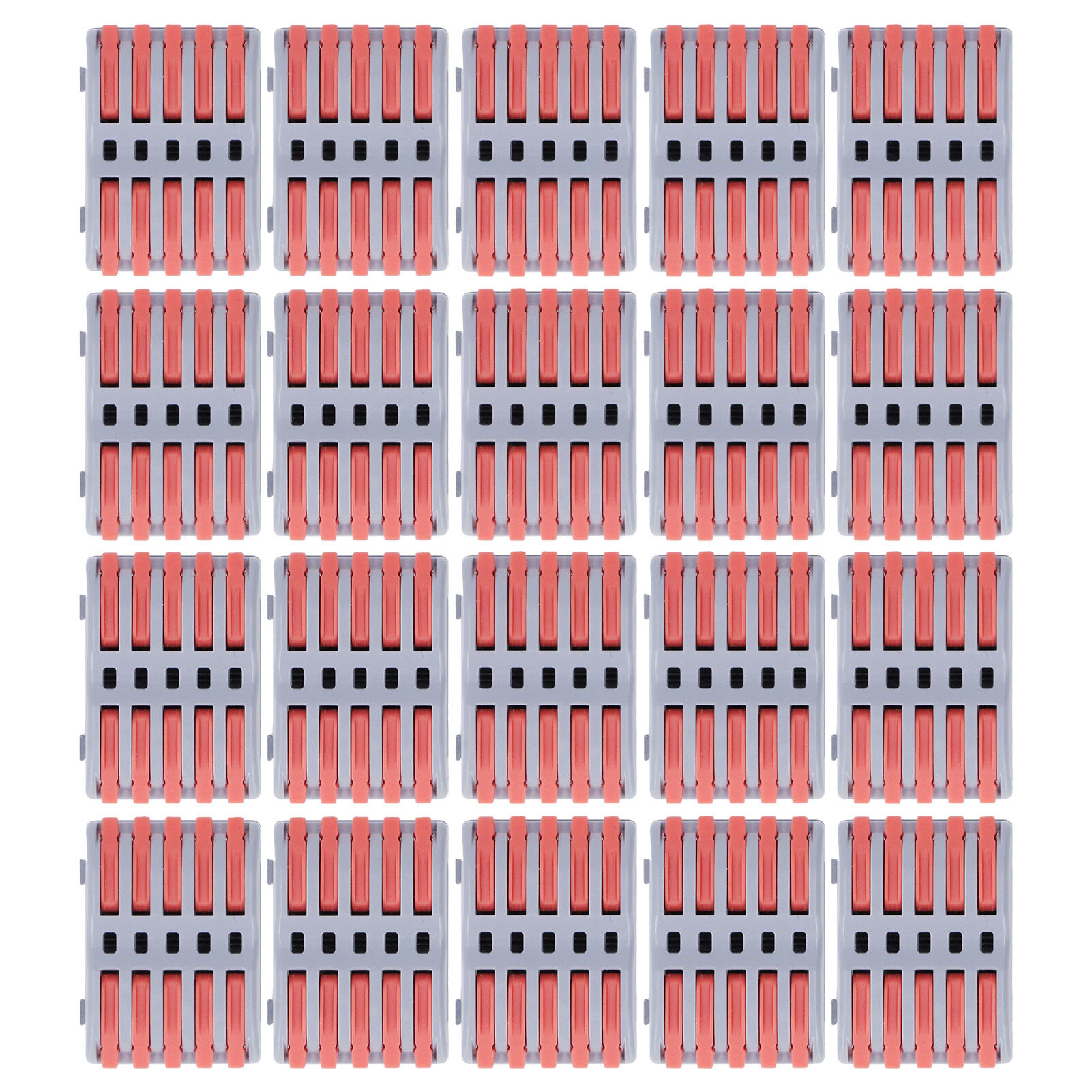 20 шт. быстроразъемных соединителей SPL для проводов, разъемов типа "мягкий-жесткий" для осветительных приборов, двигателей и источников питания SPL-5, 5 портов.