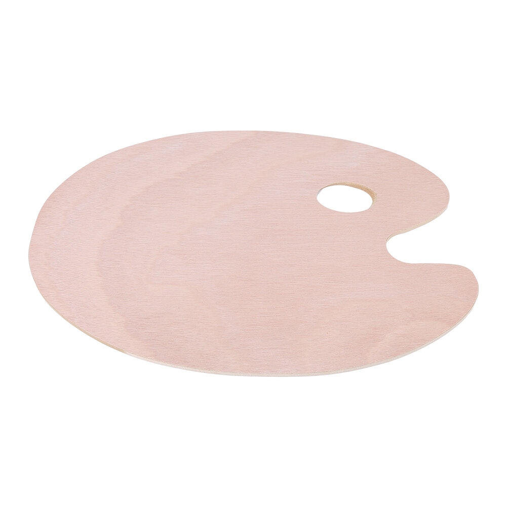 Винтажная овальная деревянная палитра для масляных/акриловых красок, деревянный поднос для живописи.