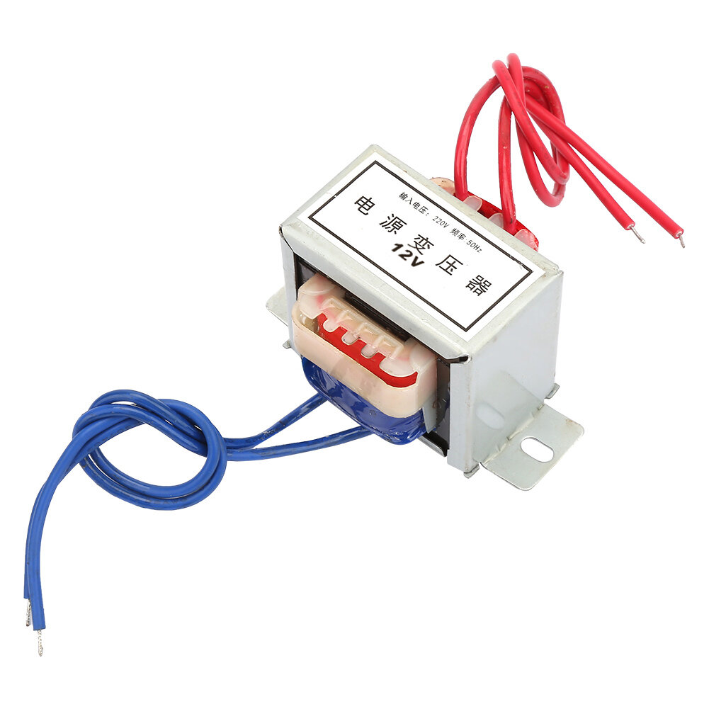 Силовой трансформатор EI, естественное охлаждение, LF, входная мощность 12 Вт, переменный ток 12 В, однофазный, 220 В, 50 Гц, для повседневного использования.