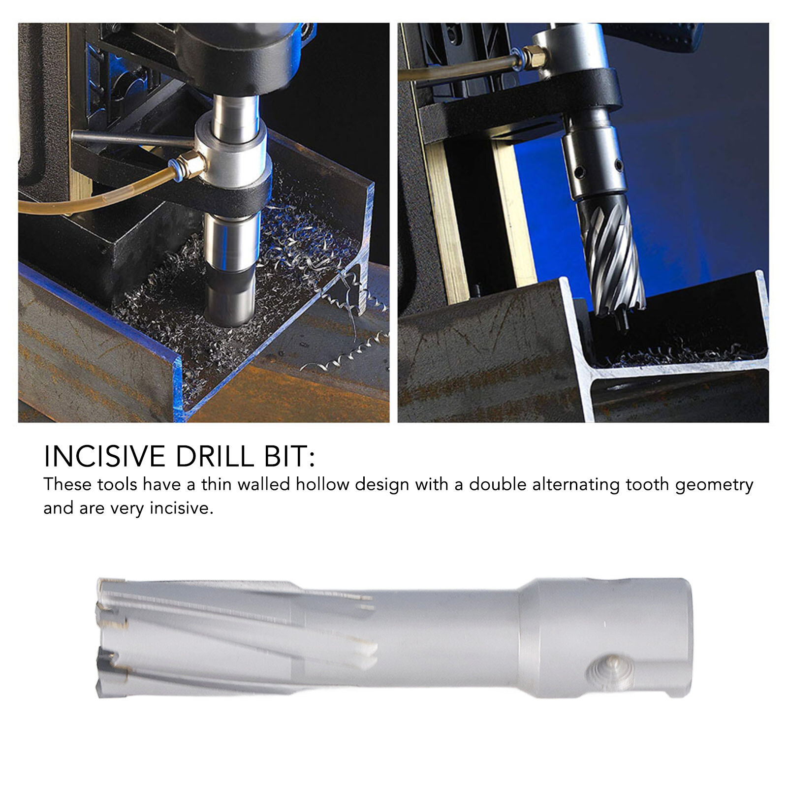 Кольцевая фреза, метрическая 50 мм, острое быстрое сверление, 40CR, корончатое сверло из твердого сплава для стальной пластины 21 мм