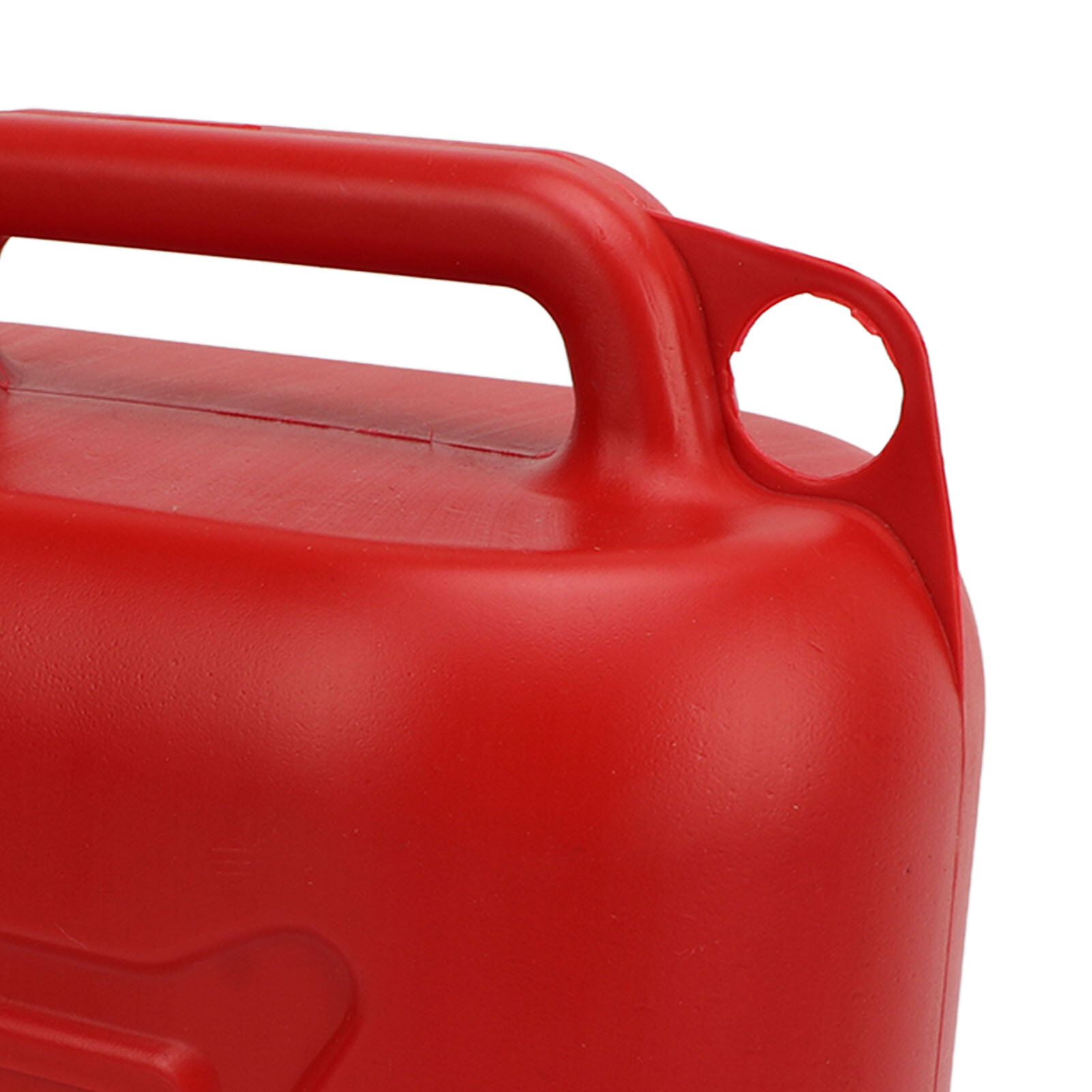 Газовая канистра 5л 1,3 галлона из АБС-пластика без утечек, красный портативный контейнер для бензина с выпускной трубой 27 см