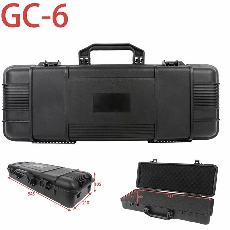 Ящик для инструмента, пластик, чёрный матовый, 54,5х21х10,6 см