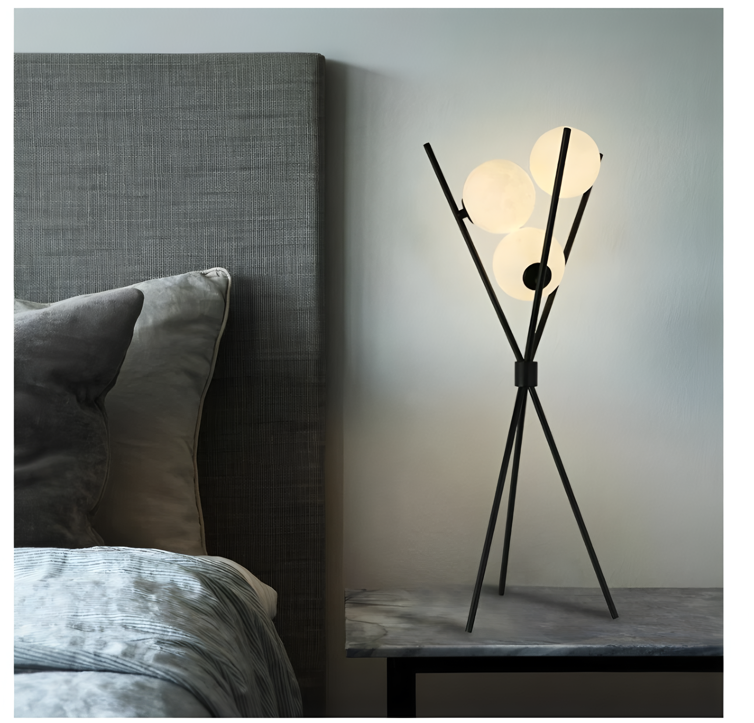 Торшер, поворотные абажуры, LED, мощность 10Вт, 3 режима, высота 65см