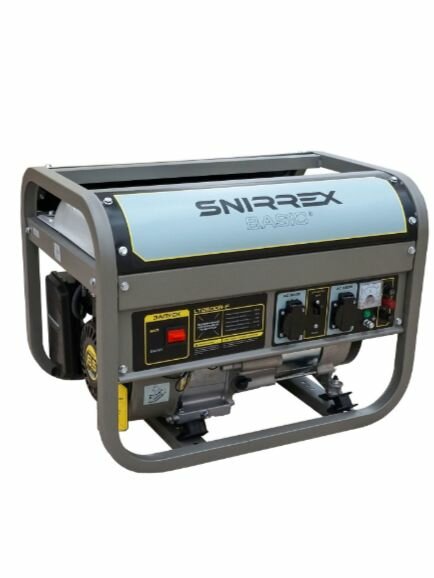 Генератор бензиновый SNIRREX BASIC LT2500B-F 2.0/2.2кВт, 220V, 6,5л. с, руч. стартер, бак 15л, 40кг