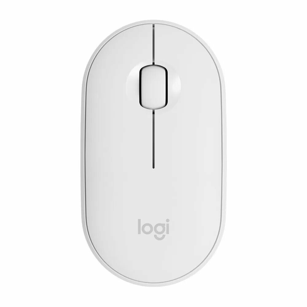 Logitech Мышь беспроводная Pebble, белый