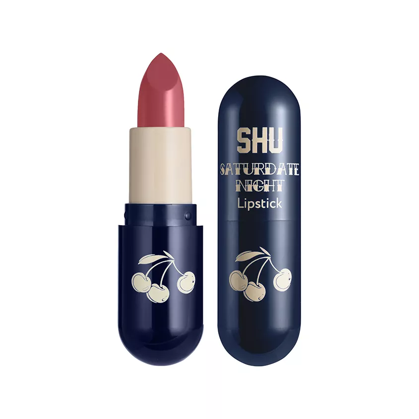 Помада SHU Saturdate Night Lipstick, Матовая эффект блюр, 425 Пыльный лиловый