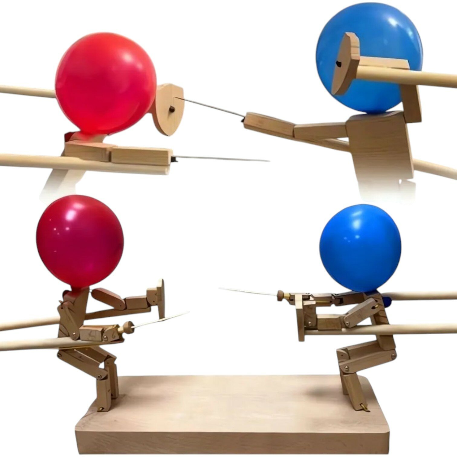 Игра детская настольная интерактивная Balloon Man Battle + 100 воздушных шаров, фехтование для 2 игроков