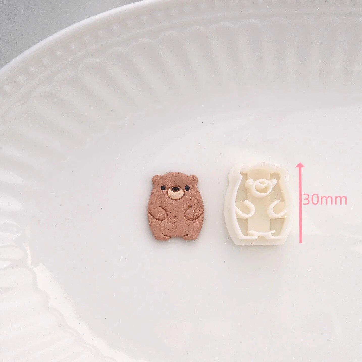 Форма для полимерной глины милый кролик/собака/овца 06