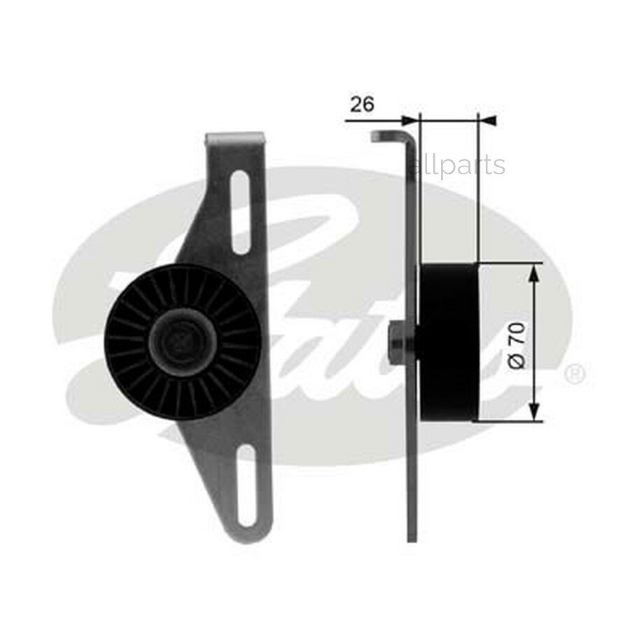 GATES T38484 Ролик натяжителя