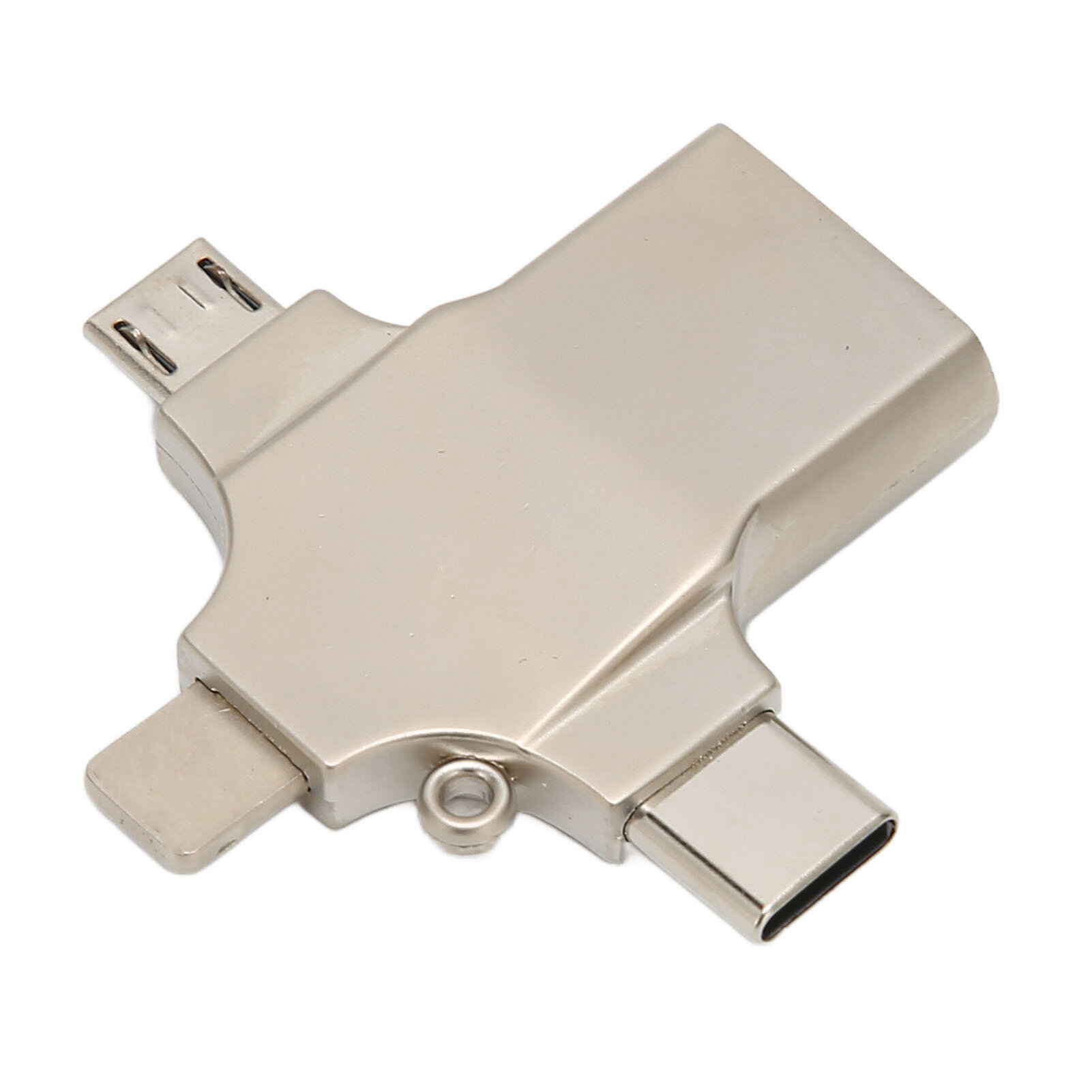 Адаптер OTG 3 в 1 Type C Micro Lightning to USB Максимум 10 Гбит / с USB OTG-адаптер из цинкового сплава для зарядки передачи