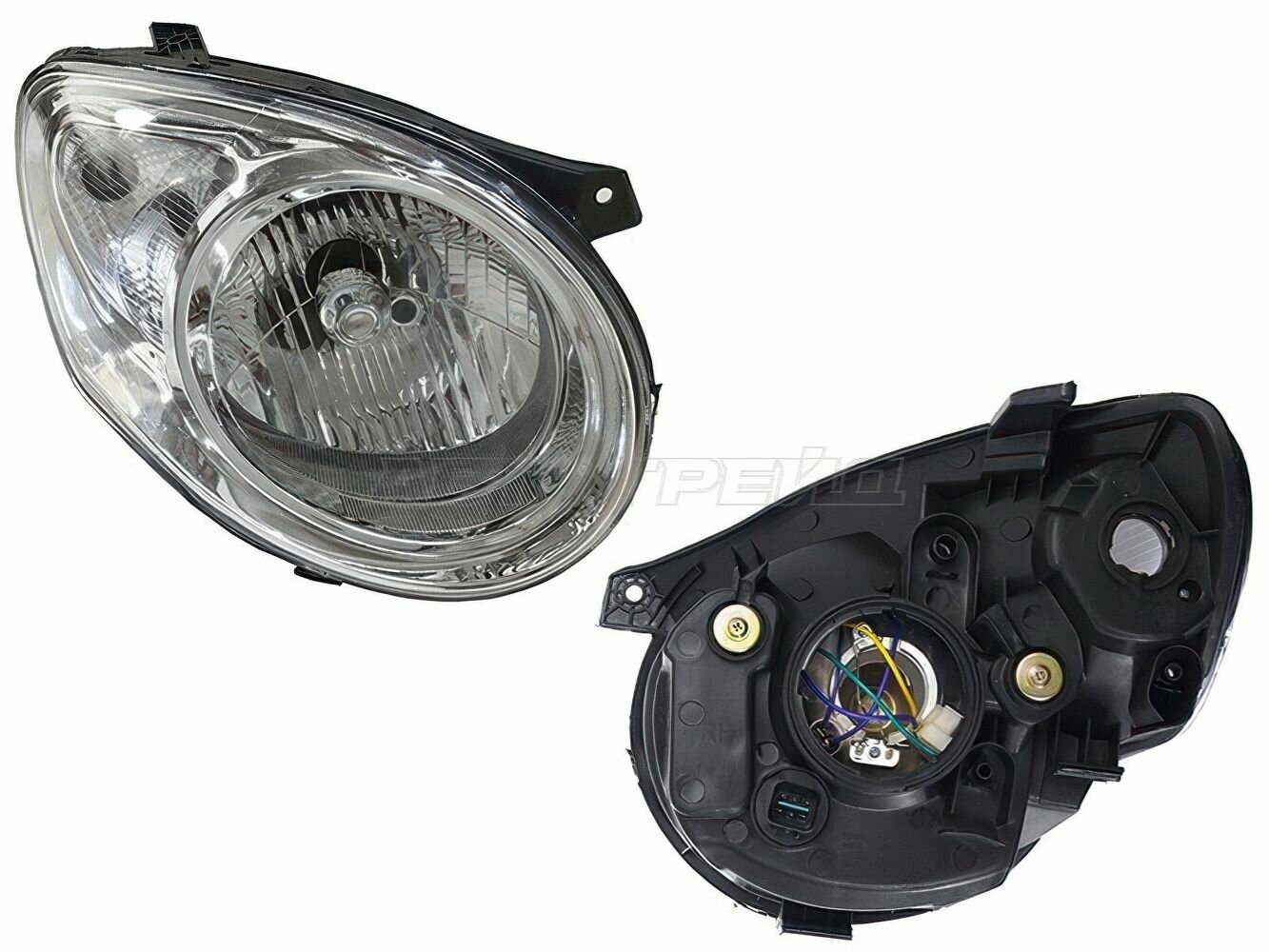 Фара правая, хром, 6 конт для КИА Морнинг, Пиканто арт ST2231128R SAT