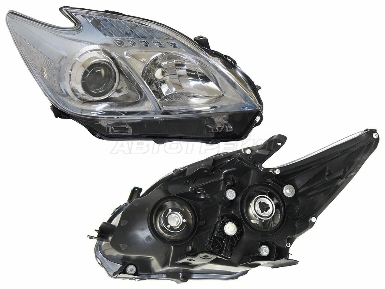 Фара правая, галоген, с электрокорректором для Тойота Приус арт ST21211P6RLDEM7 SAT