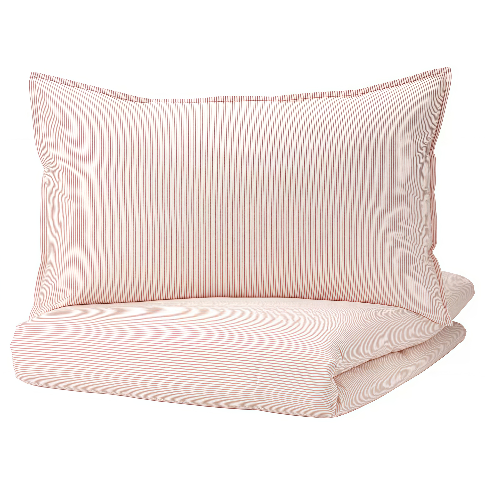 Постельное белье икеа BergPalm, 1 спальное, хлопок с полоской, наволочки и пододеяльник150*200CM