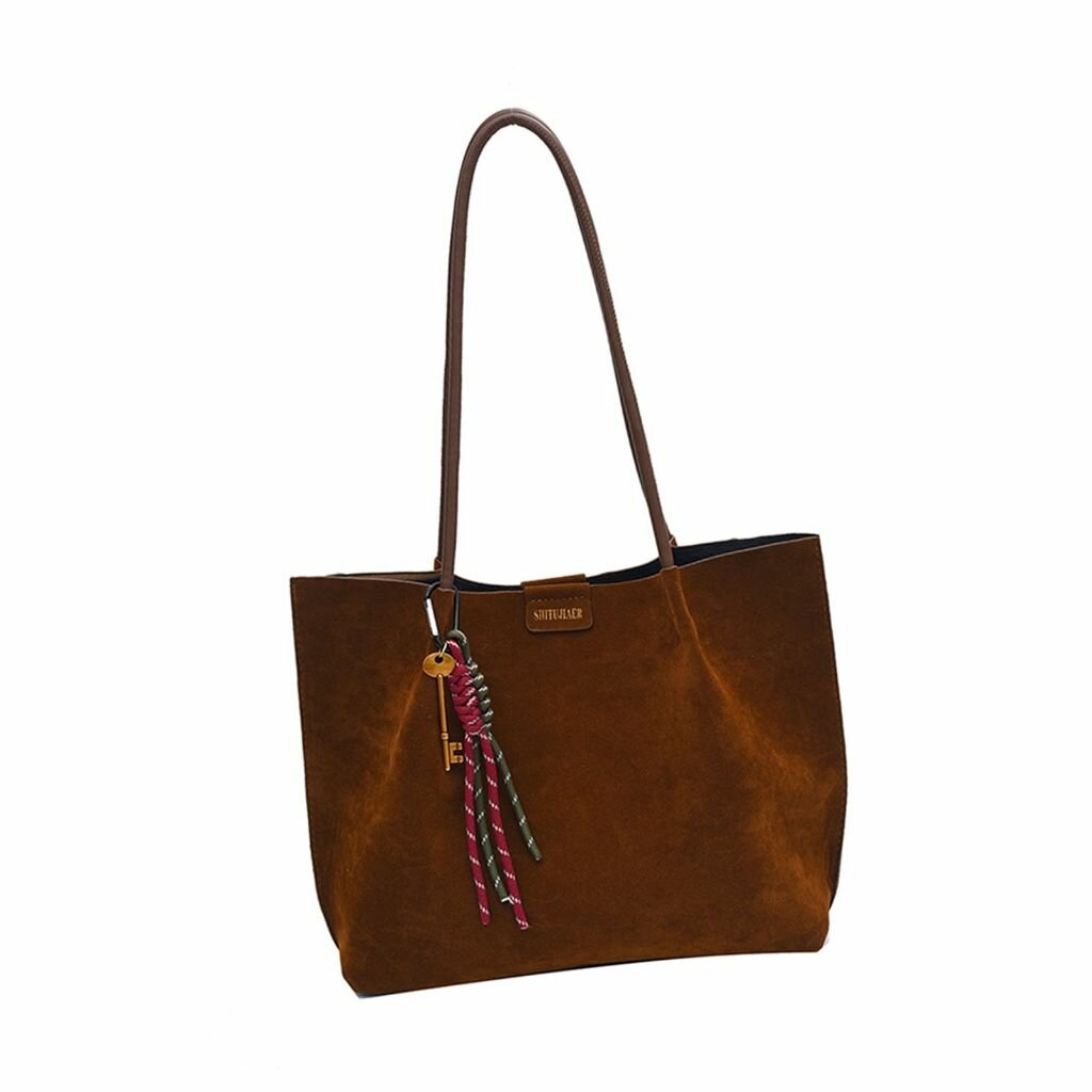 Универсальная сумка для мамы и ребенка большой вместительности в стиле ретро с орнаментом-коричневая TJ