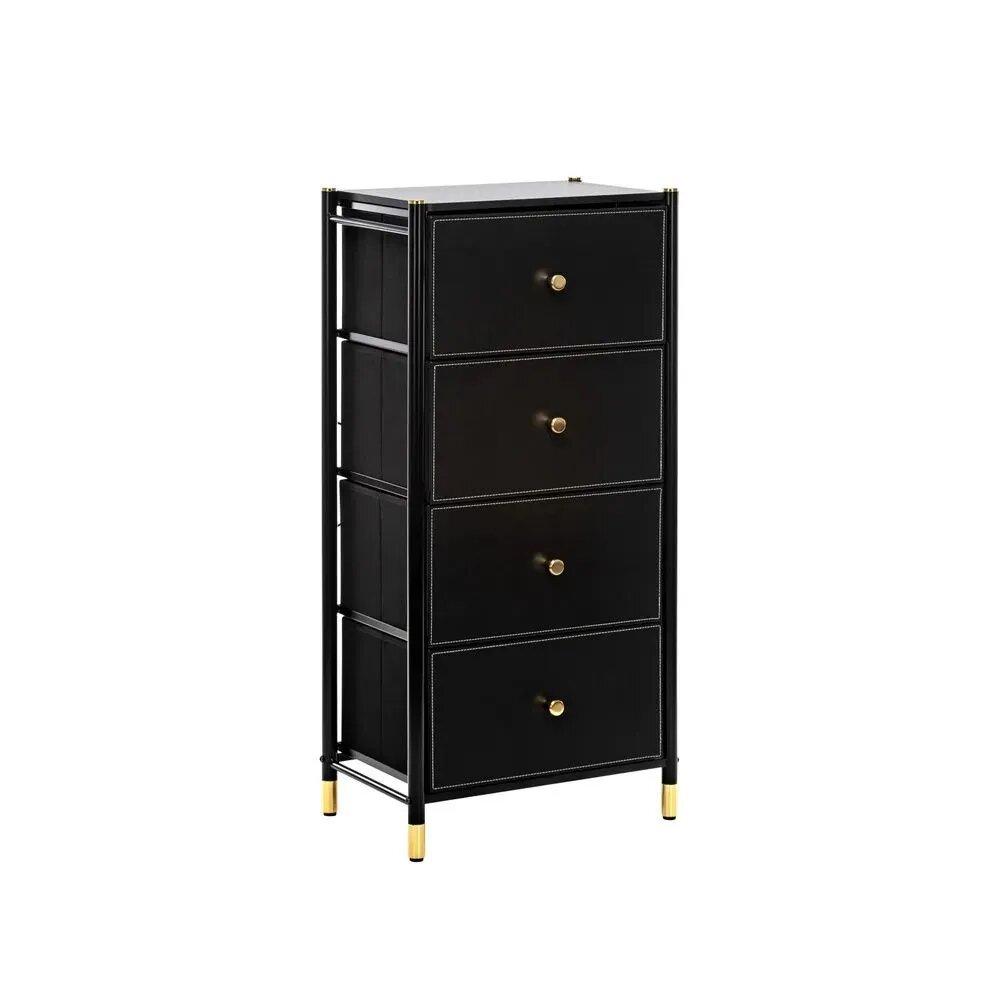 Комод Leset Нирита/Хайди 4 ящика Черный Размеры: Высота 987мм Глубина 300мм Ширина 460мм