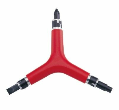 Ключ инструмент шестигранный тройной для велосипеда с битами IceToolz 74B1