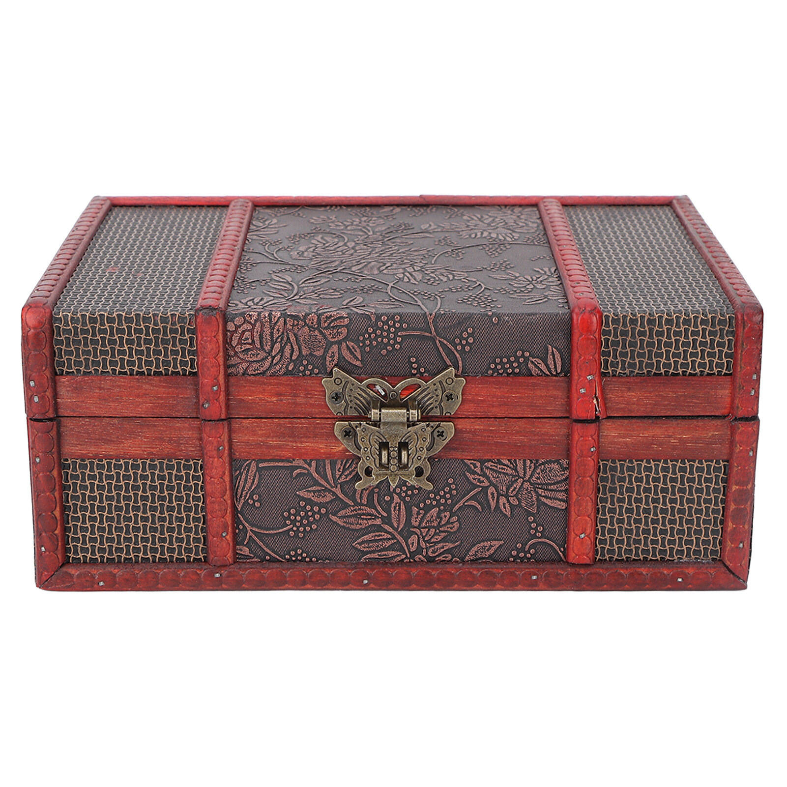 Ретро деревянная подарочная коробка для эфирного масла петля декоративная коробка для хранения сокровищ для домашнего офиса