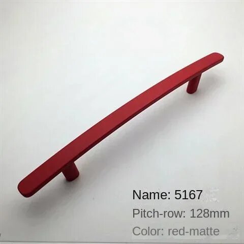 Ручка для шкафа Red-matte 128mm, 5167