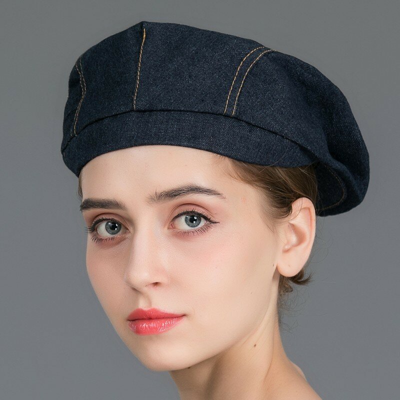 Шляпа "Кейтеринг", джинсовая, темно-синяя, унисекс