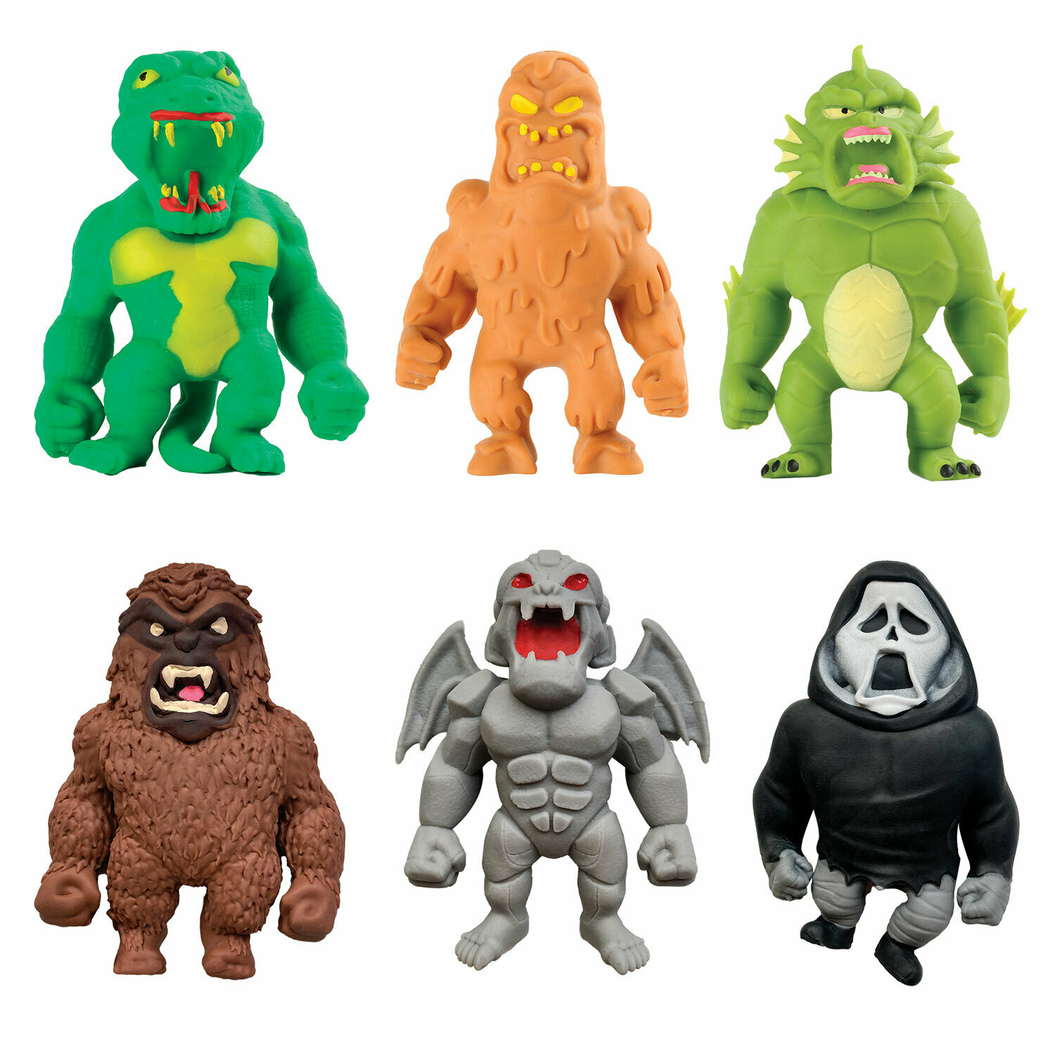 Упаковка 12 шт. Игрушка-антистресс "монстры 2", 14 см, ассорти, 6 видов, блистер, JOLLY JOT (джолли джот), 665777