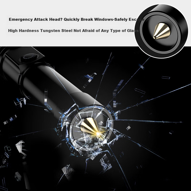 Whist H2 Laser Pen High Power Green Light Intelligent Charging Household Portable 2-in-1 Laser Flashlight Outdoor Riding Camping Lighting Tail Safety Hammer Green Light Pen