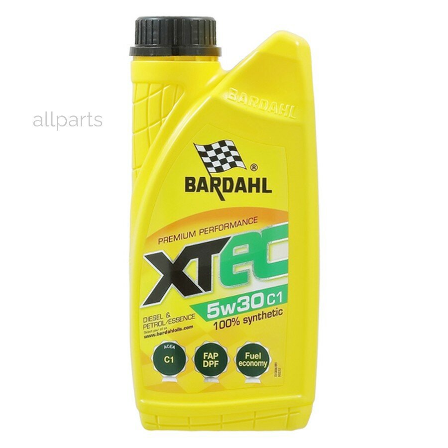 BARDAHL 36861 BARDAHL XTEC 5W30 C1 (1L) масло моторное! синт.\ACEA C1, STLJR.03.5005, WSS-M2C934-B