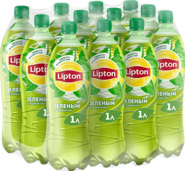 Липтон 1л. Зелёный 12шт. Lipton Холодный чай Производство - Россия