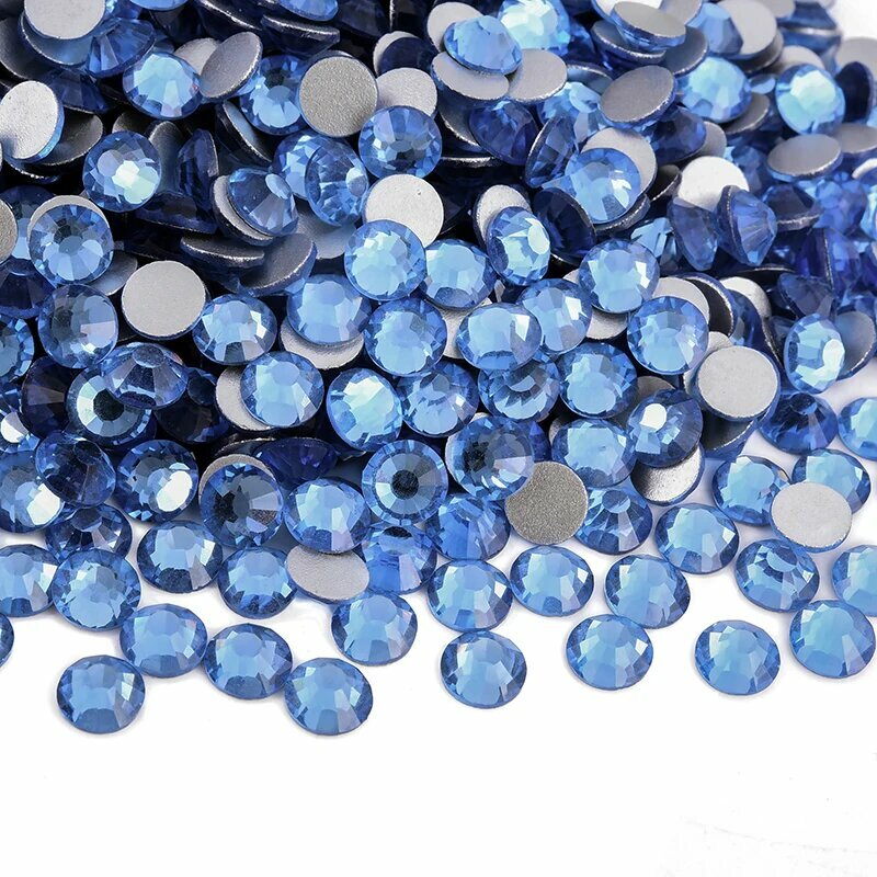Стразы синие Oleeya SS2 1,2 мм Lt.sapphire