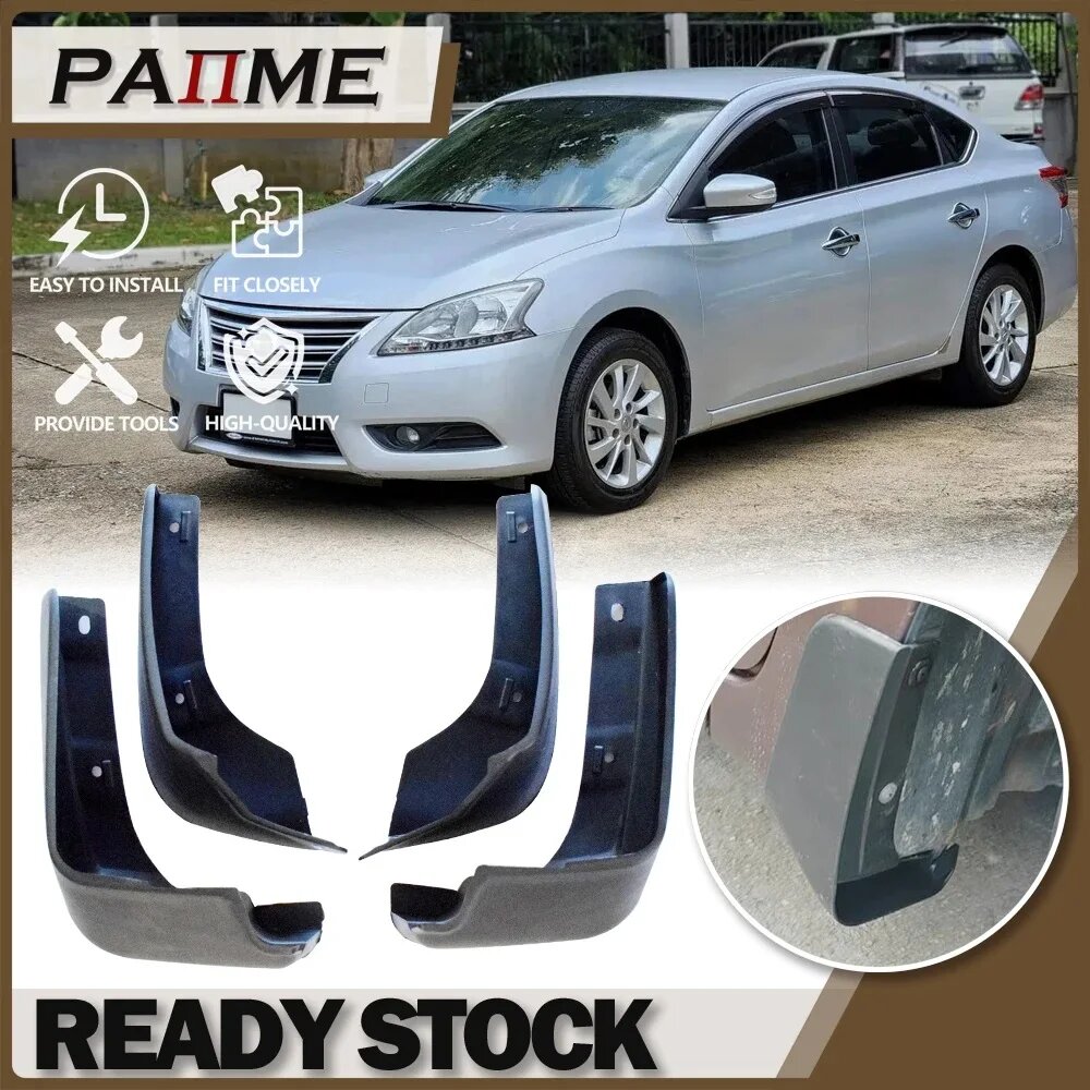 4 шт./комплект, литые Брызговики для nissan sylphy 2012-2014 YC101076