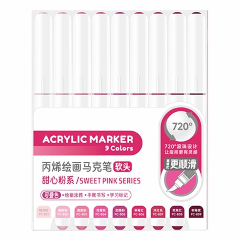 Жидкая акриловая краска маркер, - 9